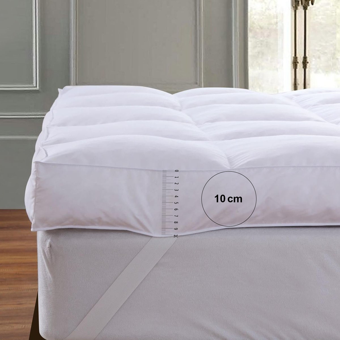 Buy Mattress Topper Extra Thick 160x200+10cm White In Dubai, Abu Dhabi ...